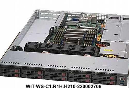 Сервер Supermicro WIT WS-C1.R1H.H210-220002706