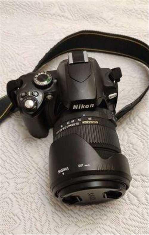Зеркальный фотоаппарат nikon d60 18-50 sigma OS