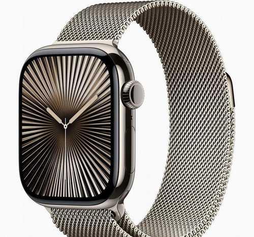 Apple Watc 10 46 mm Natural Stainless Milanese