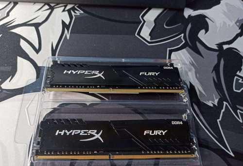 Kingston HyperX fury Black HX432C16FB3K2/16 16гб