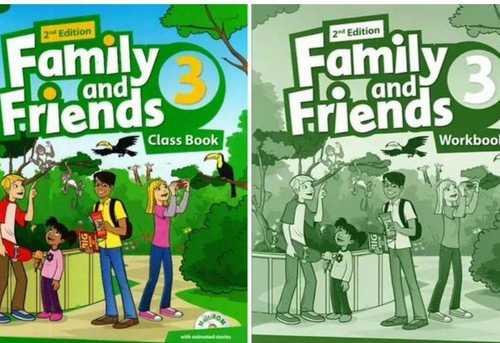 Family and Friends 3 Class Book Workbook + CD