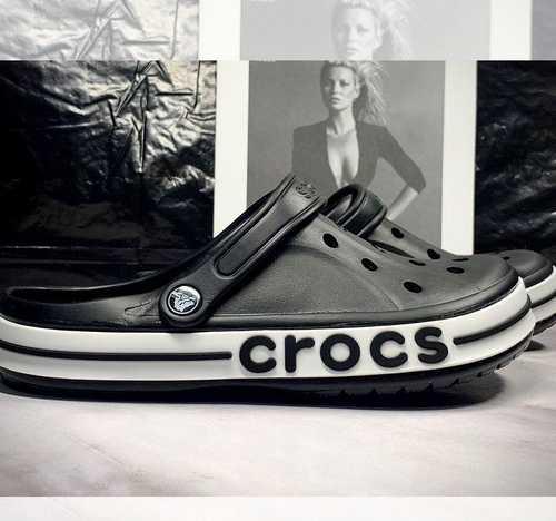 Crocs сабо мужские черные