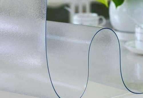 Гибкое стекло на стол рифленое 1500мк 100x60см