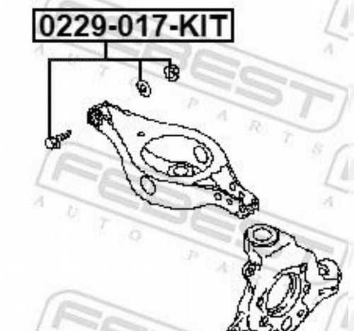 Febest 0229-017-KIT Болт регулировки развала колёс