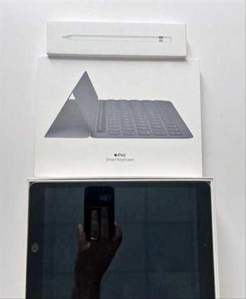 iPad 7 + чехол-клавиатура + apple pencil