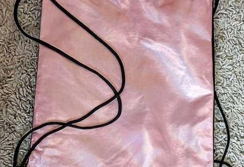 Мешок для обуви сменки розовый