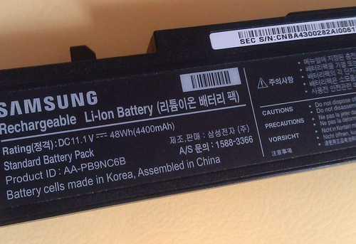 Аккумулятор для ноутбука samsung aa-pb9nc6b