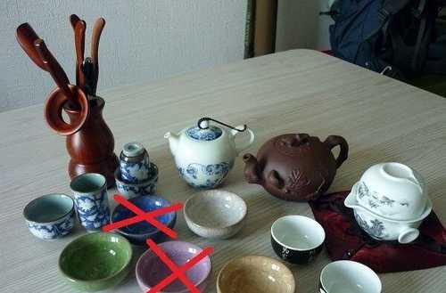 Чайник,чашки для китайской чайной церемонии
