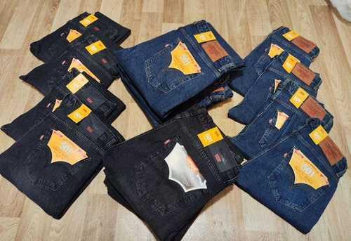 Мужские джинсы Levis 501 синие,серые