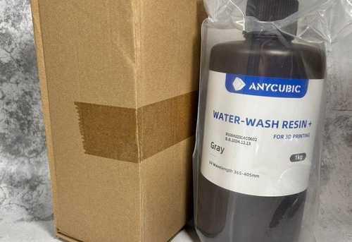 Фотополимерная смола Anycubic Water-Wash 1л Сер
