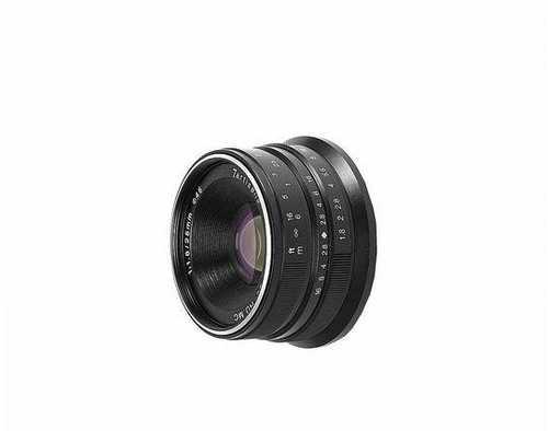 Объектив 7Artisans 25mm F1.8 Canon M черный