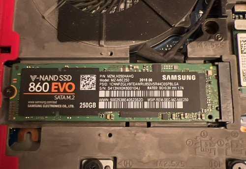 Ssd samsung 860 evo 250gb m2