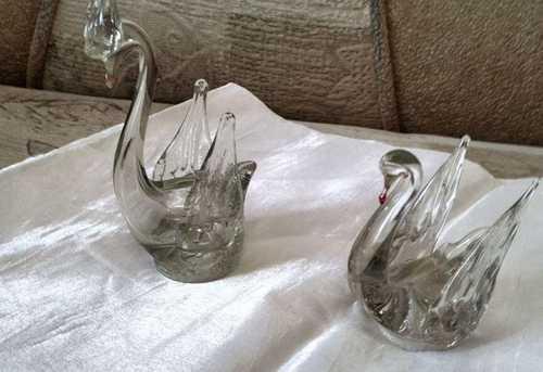 Лебеди статуэтки стекло