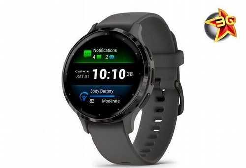 Часы Garmin Venu 3S Slate Pebble Gray