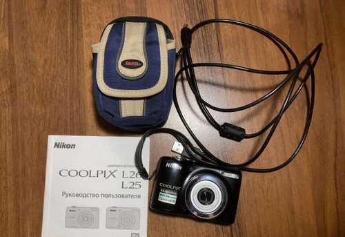 Цифровой фотоаппарат Nicon Coolpix L26 L25