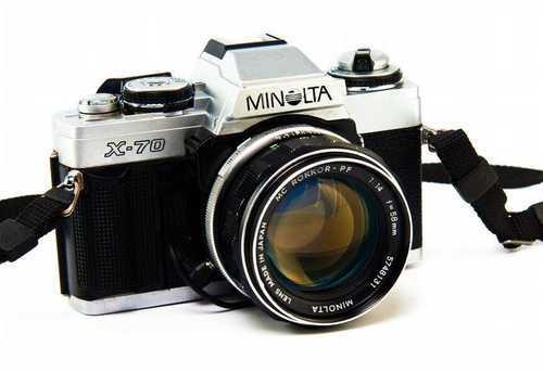 Minolta X-70 + Minolta MC Rokkor-PF 58mm f1.4