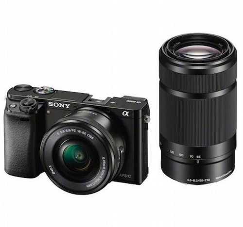 Sony Alpha A6400 Kit 16-50   55-210mm black