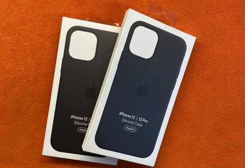Apple Silicone Case iPhone 12 12 Pro Black (New)