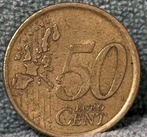 50 евроцентов 2000года испания