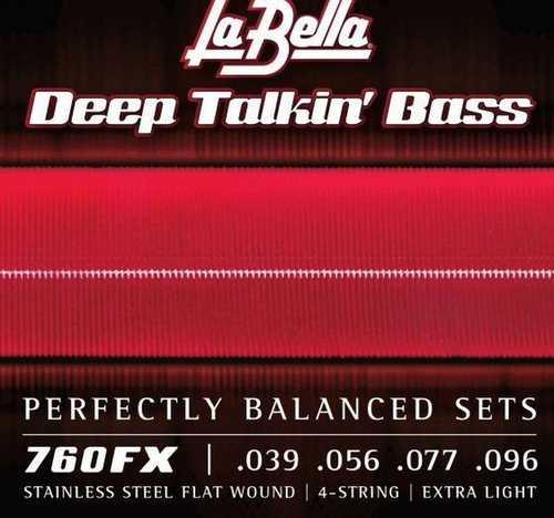 Струны для бас-гитары La Bella 760FX