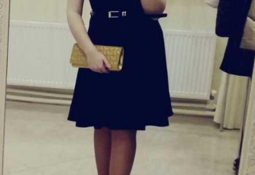 Платье женское вечернее 46 размер черное