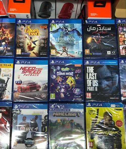 Игры для PS4, Диски для PS4, новые в пленке