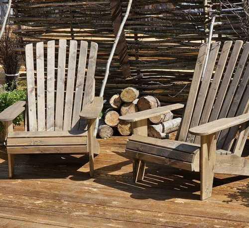 Садовое кресло Адирондак из массива сосны