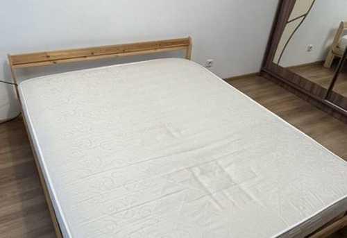 Кровать IKEA с матрасом askona 160х200 б/у