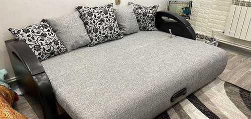 Диван кровать серый