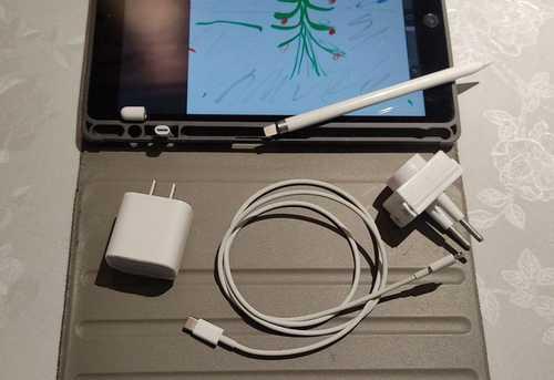 iPad 8 2021г, аpple Pencil 1, 32 GB