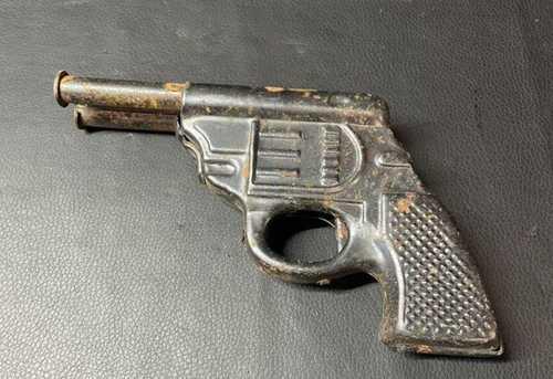 Игрушка пистолет СССР детский железный
