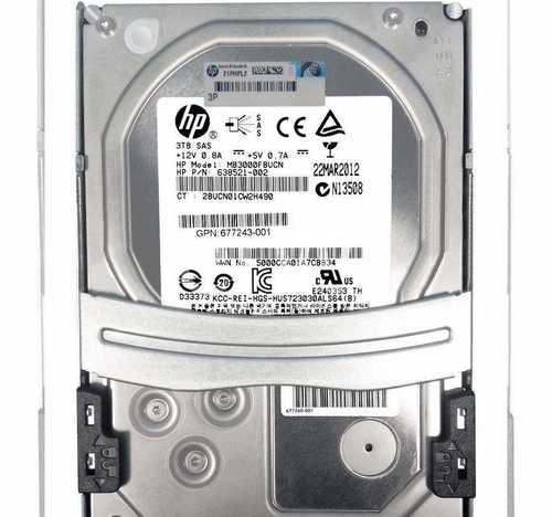 Жесткий диск HP 677355-001 3Tb SAS 3,5" HDD