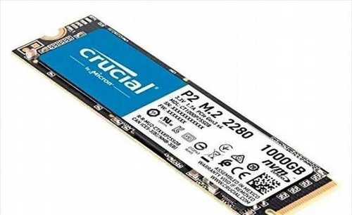 SSD Crucial P2 1000Gb. (M2. PCIe x4. NVMe) (new)