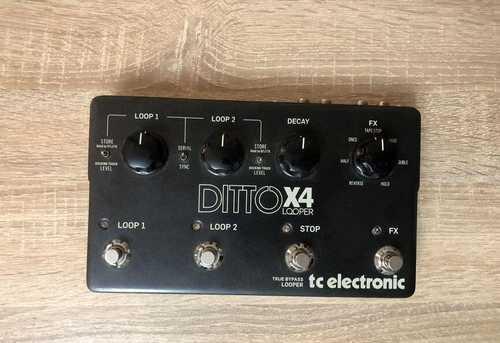 Гитарнаый лупер ditto x 4 TC electronic