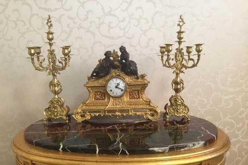 Часы подсвечники оригинал Farbel Imperial Италия