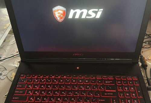 Игровой ноутбук 15.6" MSI GS63VR 6RF Stealth Pro, 1128 ГБ, Core i7, RAM 16 ГБ, GeForce GTX 1060 6 ГБ
