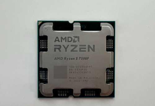 Процессор Ryzen 5 7500f новый, гарантия DNS