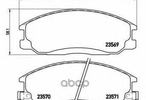 Колодки тормозные дисковые перед P30013 Brembo