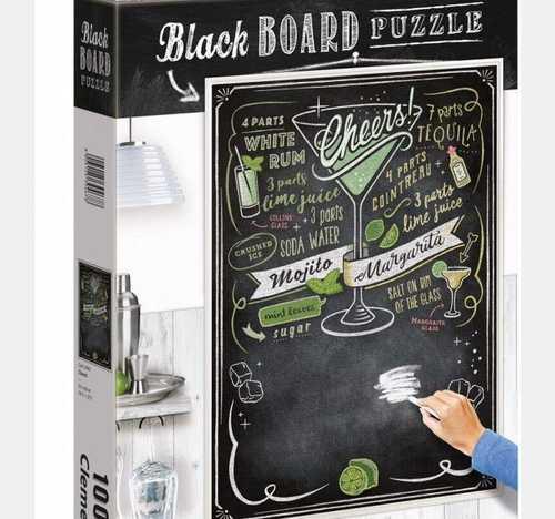 Дизайнерский Пазл clementoni Black Board,1000 дет