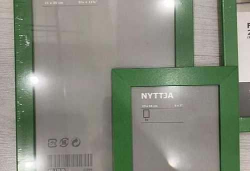 Рамки для фото IKEA зелёные