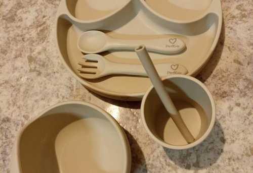 Детская посуда для кормления силиконовая