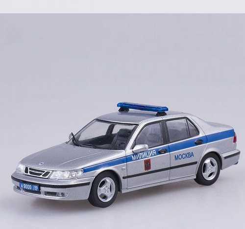 1:43 saab 9-5 Милиция г. Москва Россия, Полицейские Машины Мира №48