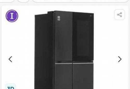 Холодильник Side by Side LG GS Q257cbfc черный