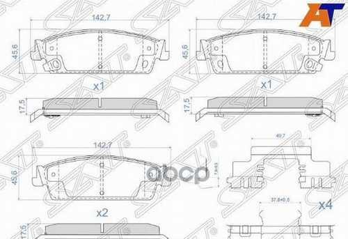 Колодки тормозные зад cadillac escalade 06/CHE