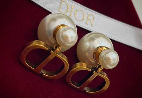 Серьги dior CD диор (premium)