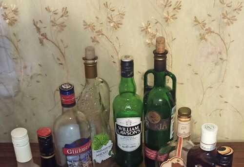 Бутылки от элитного алкоголя