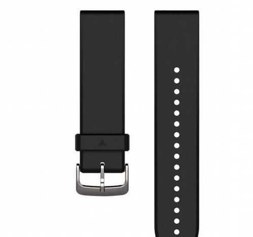 QuickFit 22 watch bands Black/Silver silicone