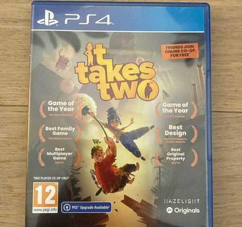 Игрa на sony playstation 4 диск It takes two