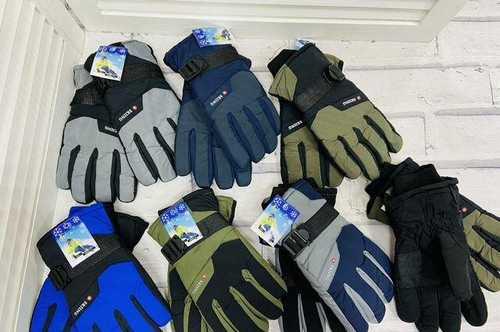 Новые зимние перчатки не промокаемые 6-15лет