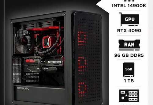 Игровой пк RTX 4090 24GB / i9-14900K / DDR5 96GB